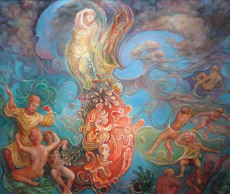 Robert Lohman - Surrealist Scene For Sale at 1stDibs