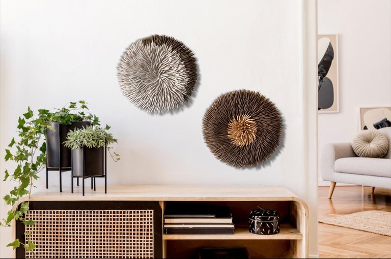 Sandra Giunta - Emanation 1, circular climate change ceramic coral wall ...