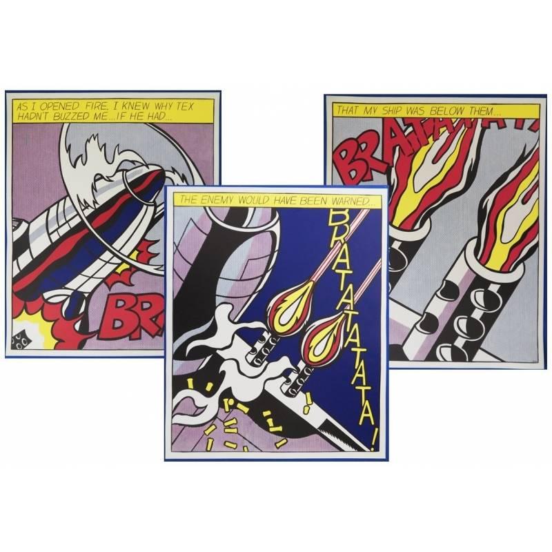 Roy Lichtenstein Guns - 3 For Sale on 1stDibs