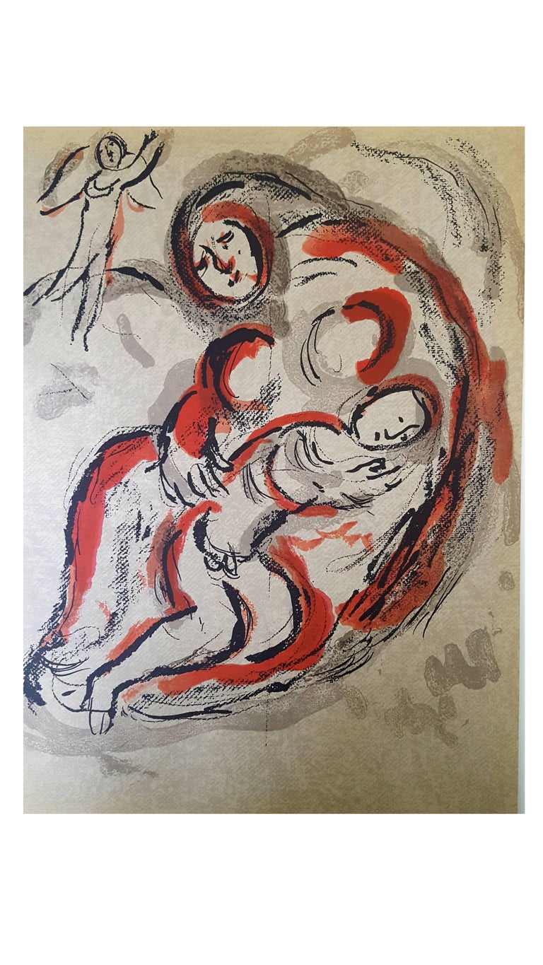 Marc Chagall - Marc Chagall - The Bible - Hagar in the Desert ...