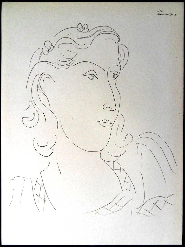 (after) Henri Matisse - Henri Matisse (After) - Lithograph - Woman with ...