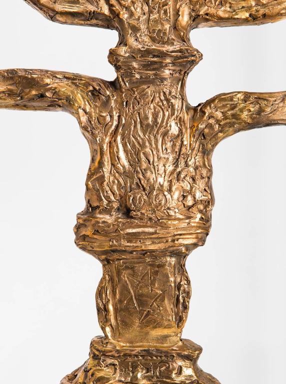 Salvador Dalí­ - Salvador Dali - Monumental Menorah - Bronze Guilded ...