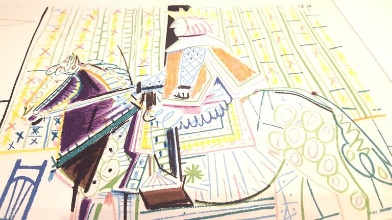 Pablo Picasso - Pablo Picasso - The Human Comedy - Lithograph at 1stDibs