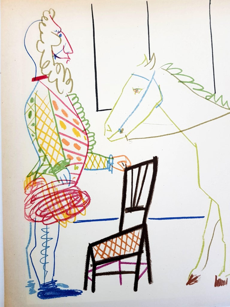 After Pablo Picasso The Human Comedy Lithograph At 1stdibs