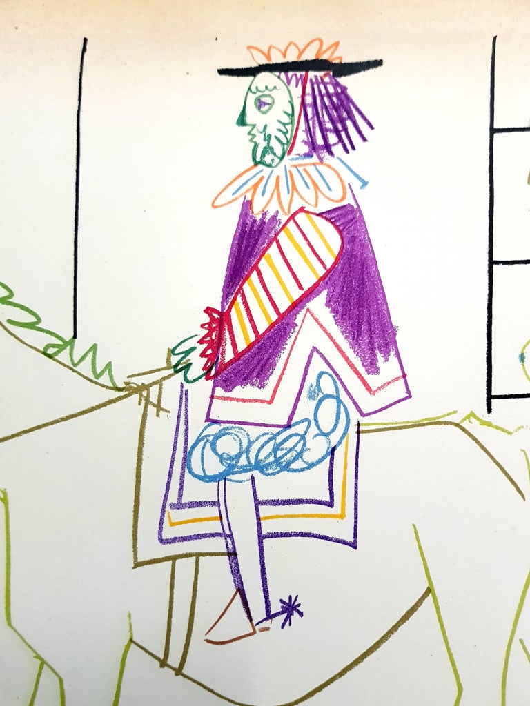 After Pablo Picasso The Human Comedy Lithograph At 1stdibs