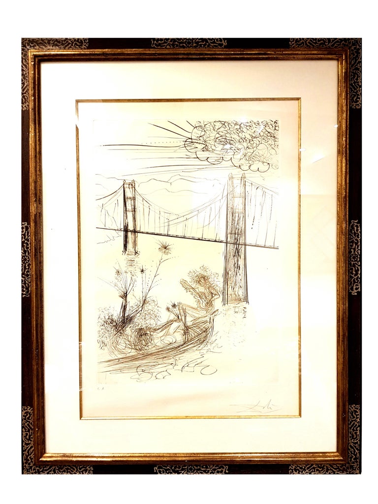 Salvador Dalí­ - Salvador Dali - Golden Gate Bridge - Original ...