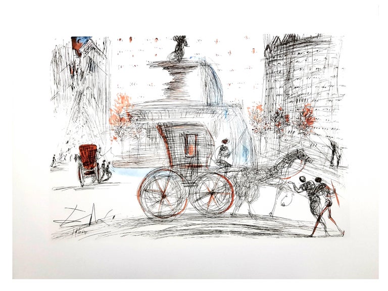 Salvador Dalí­ - Salvador Dali - New-York: Plaza - Lithograph at 1stDibs
