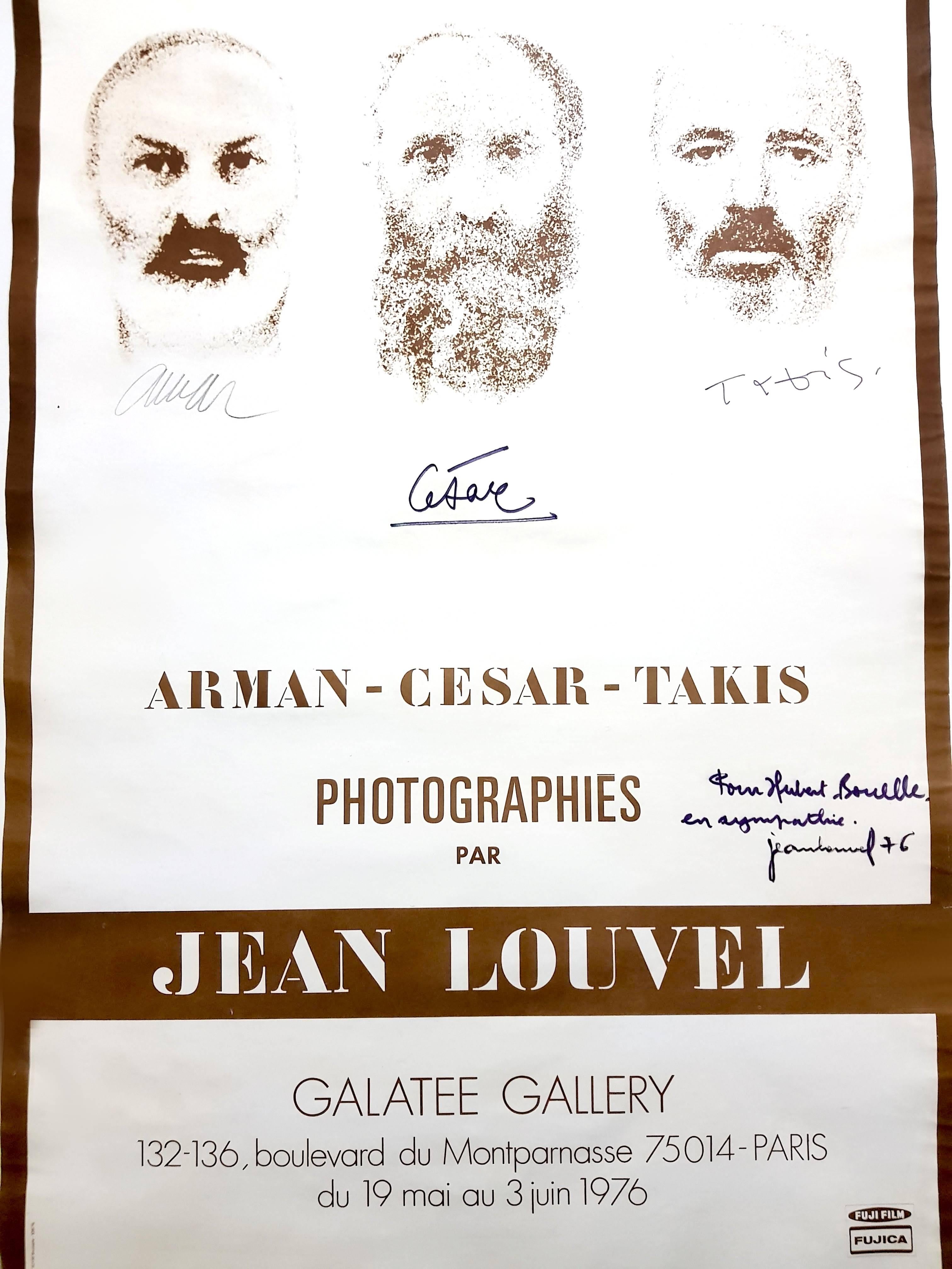 César Baldaccini - César, Arman, Takis - Signed Original Exhibition ...