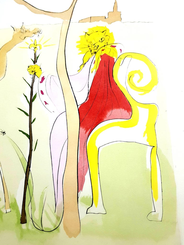 Salvador Dalí­ - Salvador Dali - Lion - Signed Engraving at 1stDibs