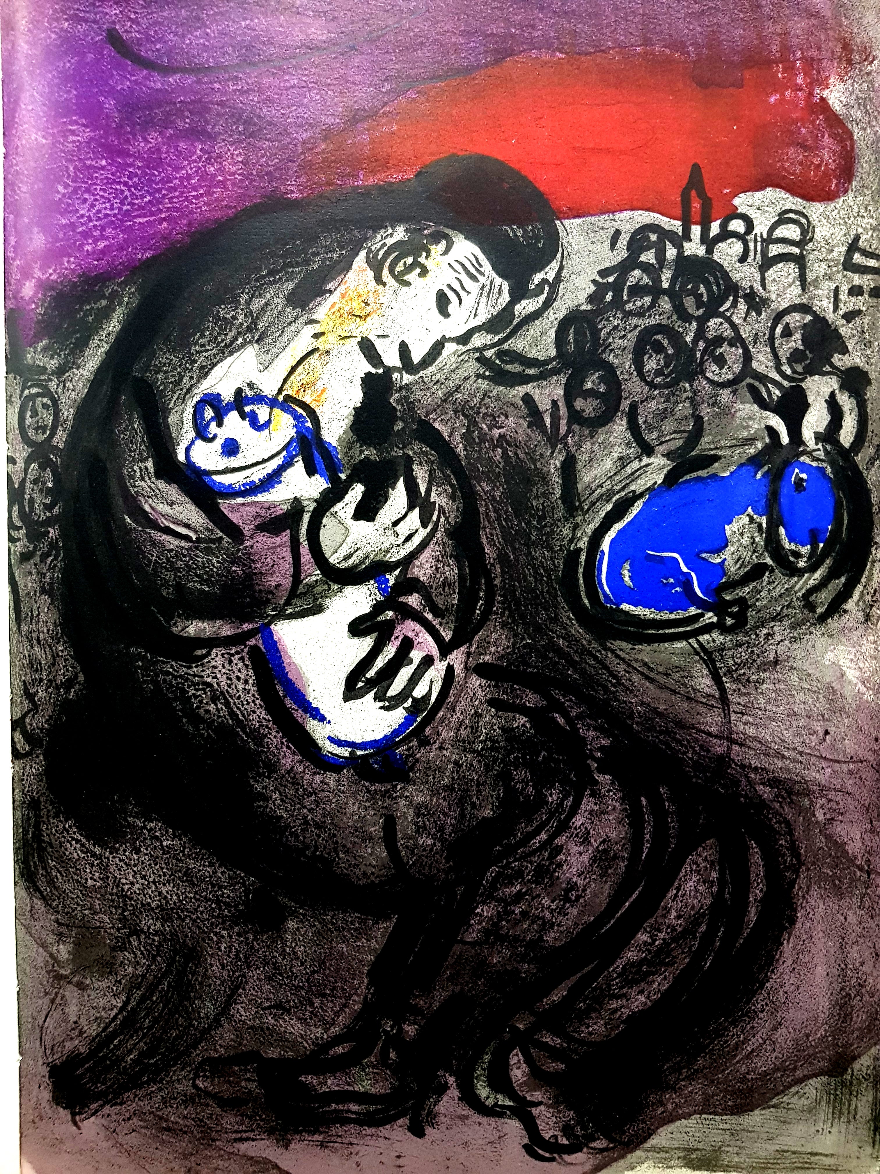 Marc Chagall - Marc Chagall - Moses with Tablets of Stone - Original ...
