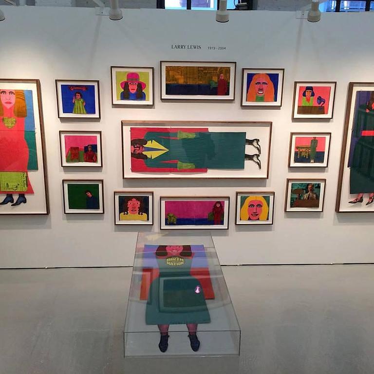 Larry Lewis - Untitled (Man with the Train) For Sale at 1stDibs