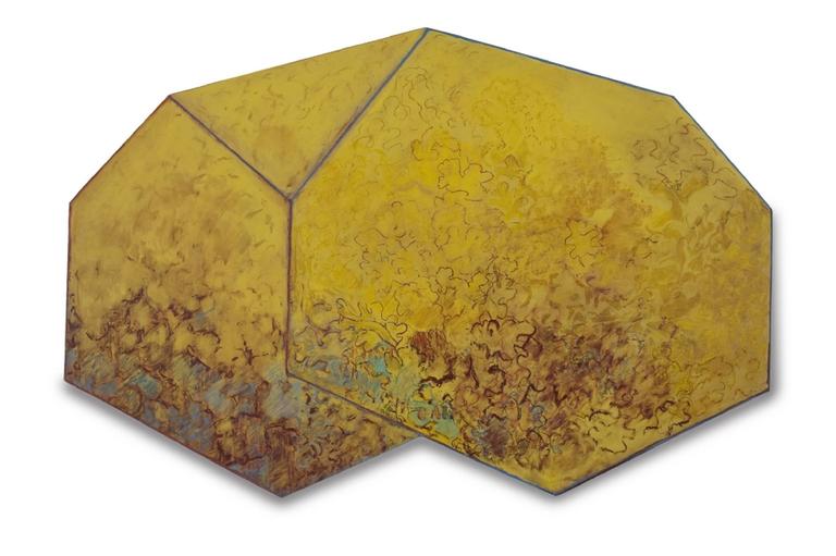Carol Benson - Two Houses with Post Oak Leaves at 1stDibs