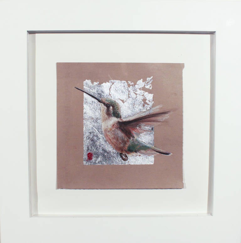 June Stratton - Hummingbird in Flight II For Sale at 1stDibs