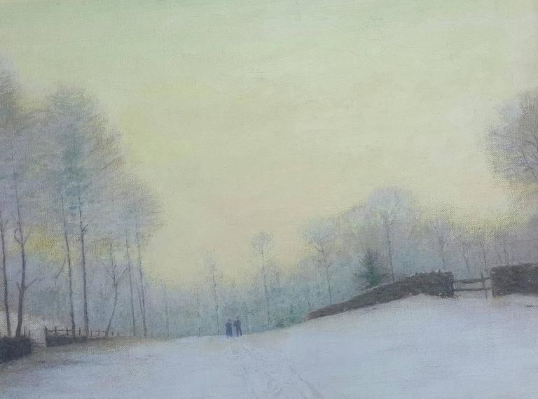 Birge Harrison - Snowy Road at Kingston New York For Sale at 1stDibs ...
