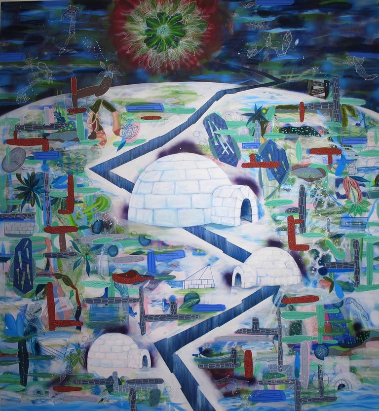 Charles Geiger - Charles Geiger, Larson Neighborhood, 2017, Canvas For ...