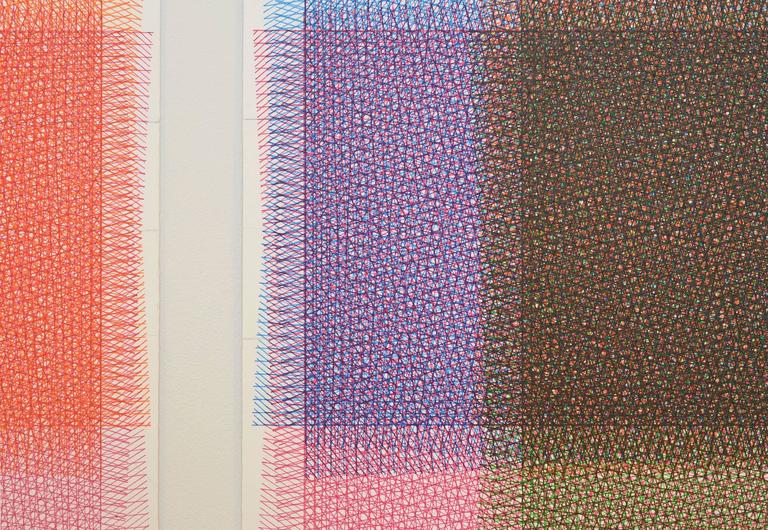 Sara Eichner - Sara Eichner, 32 Layers Pink and Orange, 2016, Ink, Rag ...