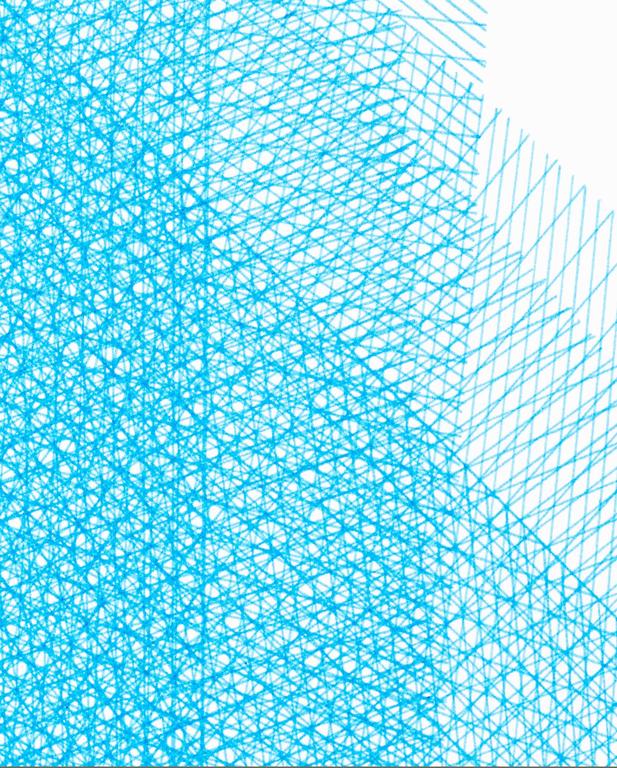 Sara Eichner - Sara Eichner, 16 Layers Blue, 2015, Ink, Rag Paper, Pen ...