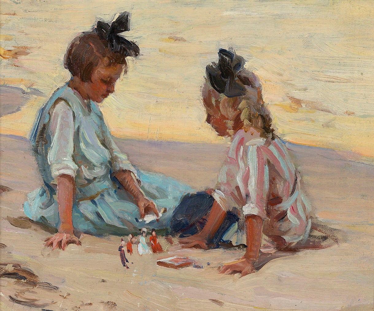 Mabel May Woodward - Girls at the Beach For Sale at 1stDibs