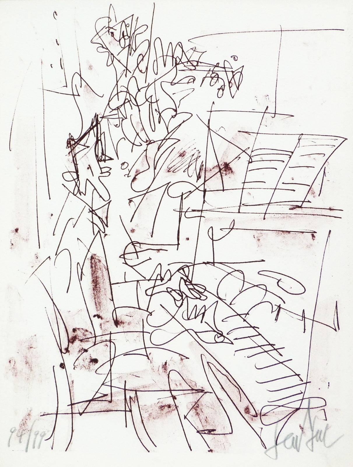 Gen Paul - The Duet : a pianist and a violonist For Sale at 1stDibs