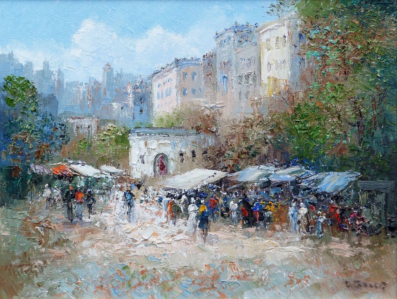 Willi Bauer - Le Marché de Provence For Sale at 1stDibs