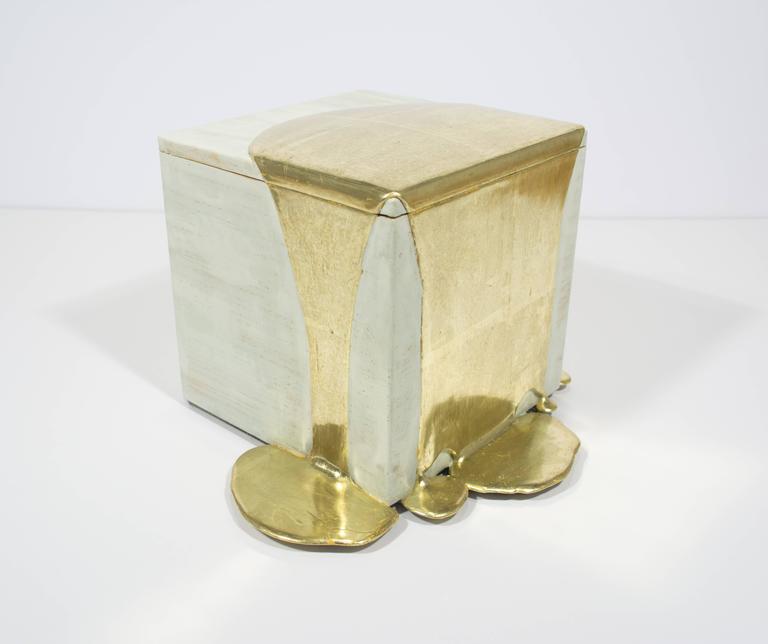 Nancy Lorenz - White Gold Pour Box at 1stDibs