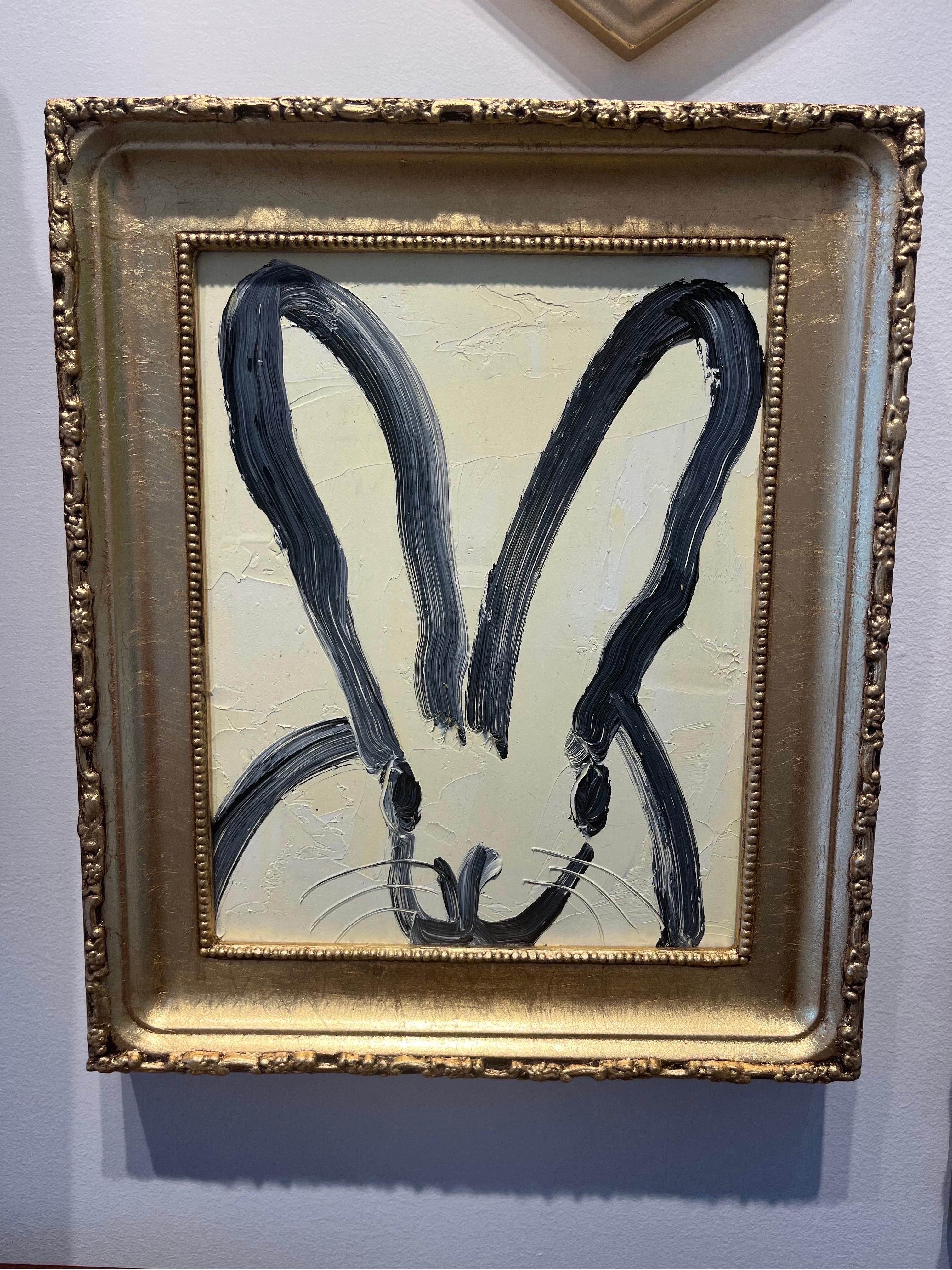 Hunt Slonem - Elm "Bunny Painting" Original Oil Painting in Vintage ...