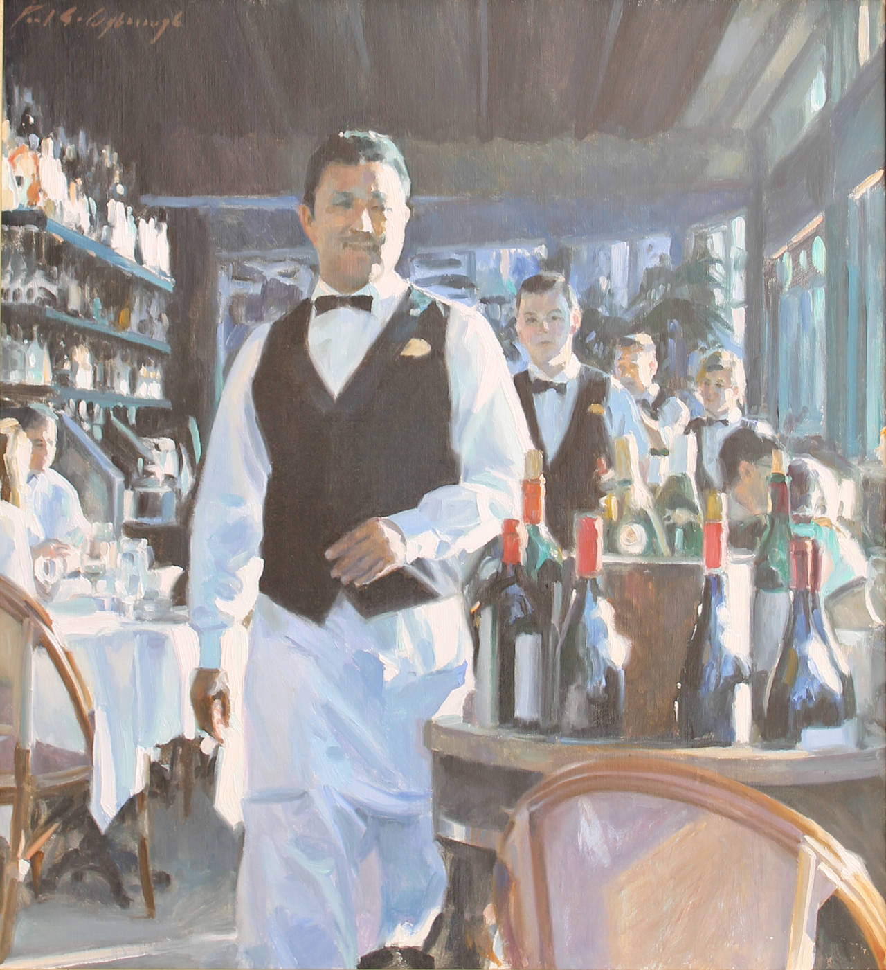Paul Oxborough - Paris Cafe at 1stDibs