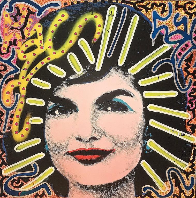 LA II (Angel Ortiz) - Lady Jacky O (Tribute to Andy Warhol) at 1stDibs