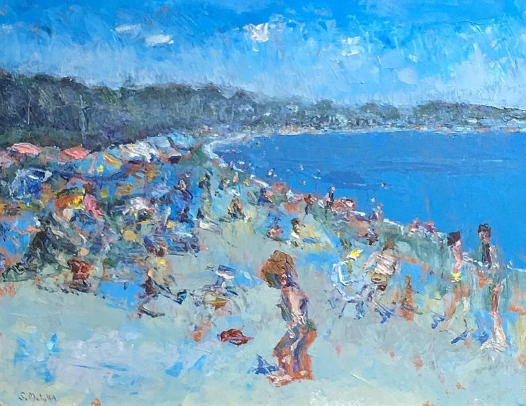 Christopher Stone - Cafe Les Deux Magots, Paris, Painting at 1stdibs