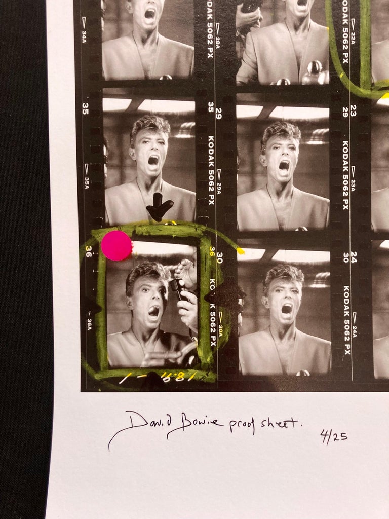 Brian Aris - David Bowie 1991 contact sheet by Brian Aris For Sale at ...