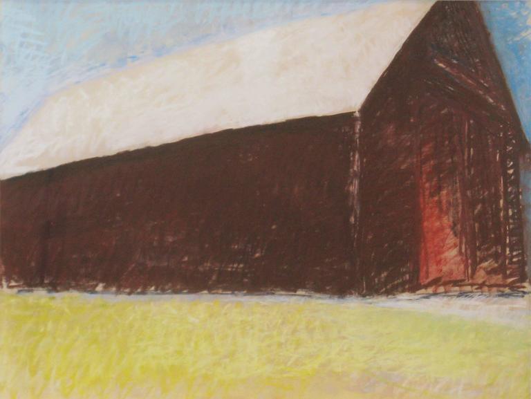 Wolf Kahn - White Roof Barn For Sale at 1stDibs