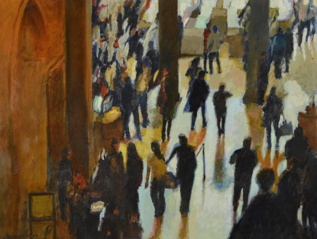 Dean Larson - Down the Great Staircase, Framed For Sale at 1stDibs