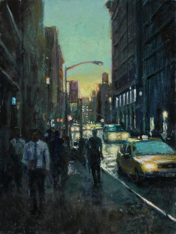 Dean Larson - Night in New York, Framed For Sale at 1stDibs