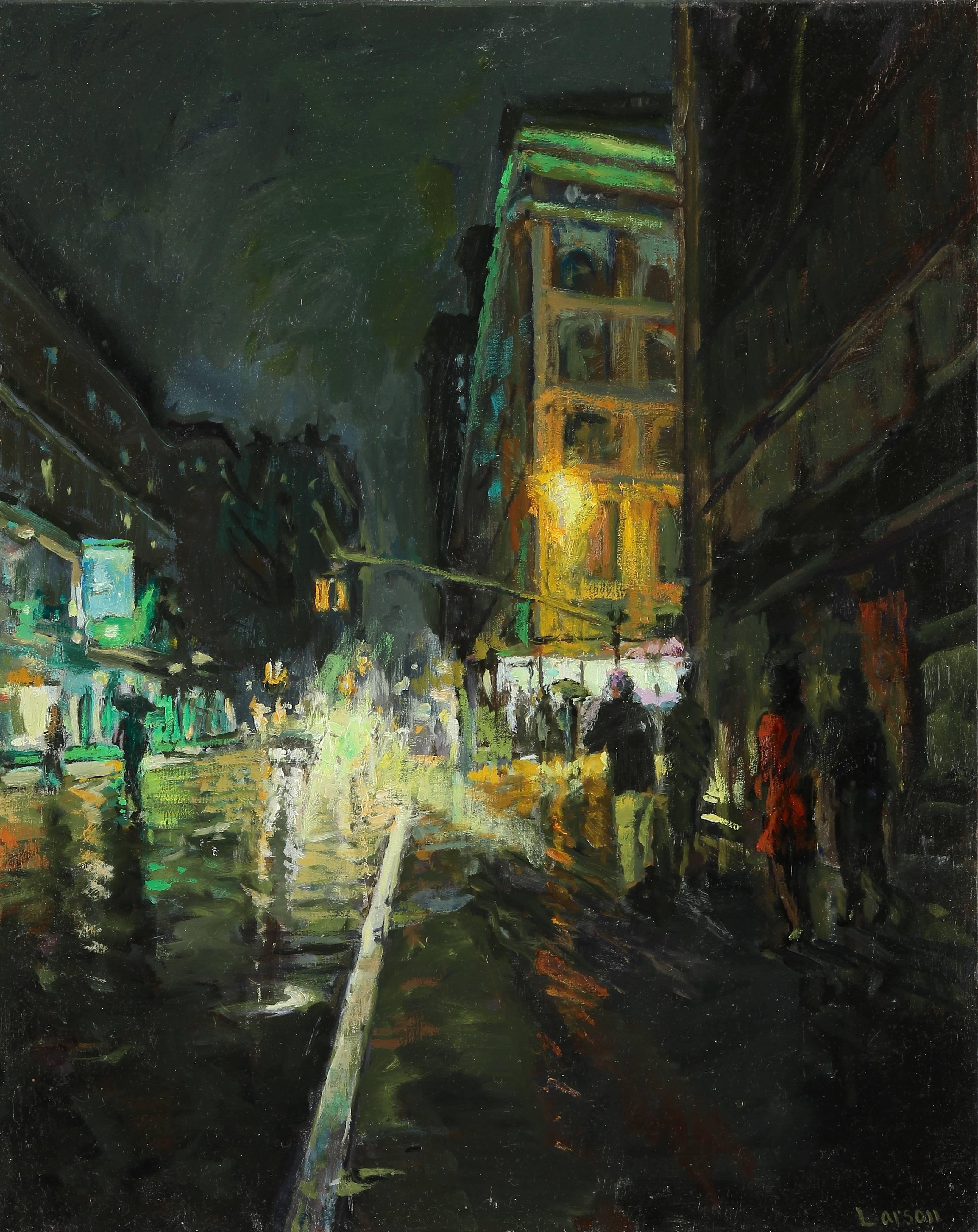 Dean Larson - Late Night in New York, Framed For Sale at 1stDibs | dean ...