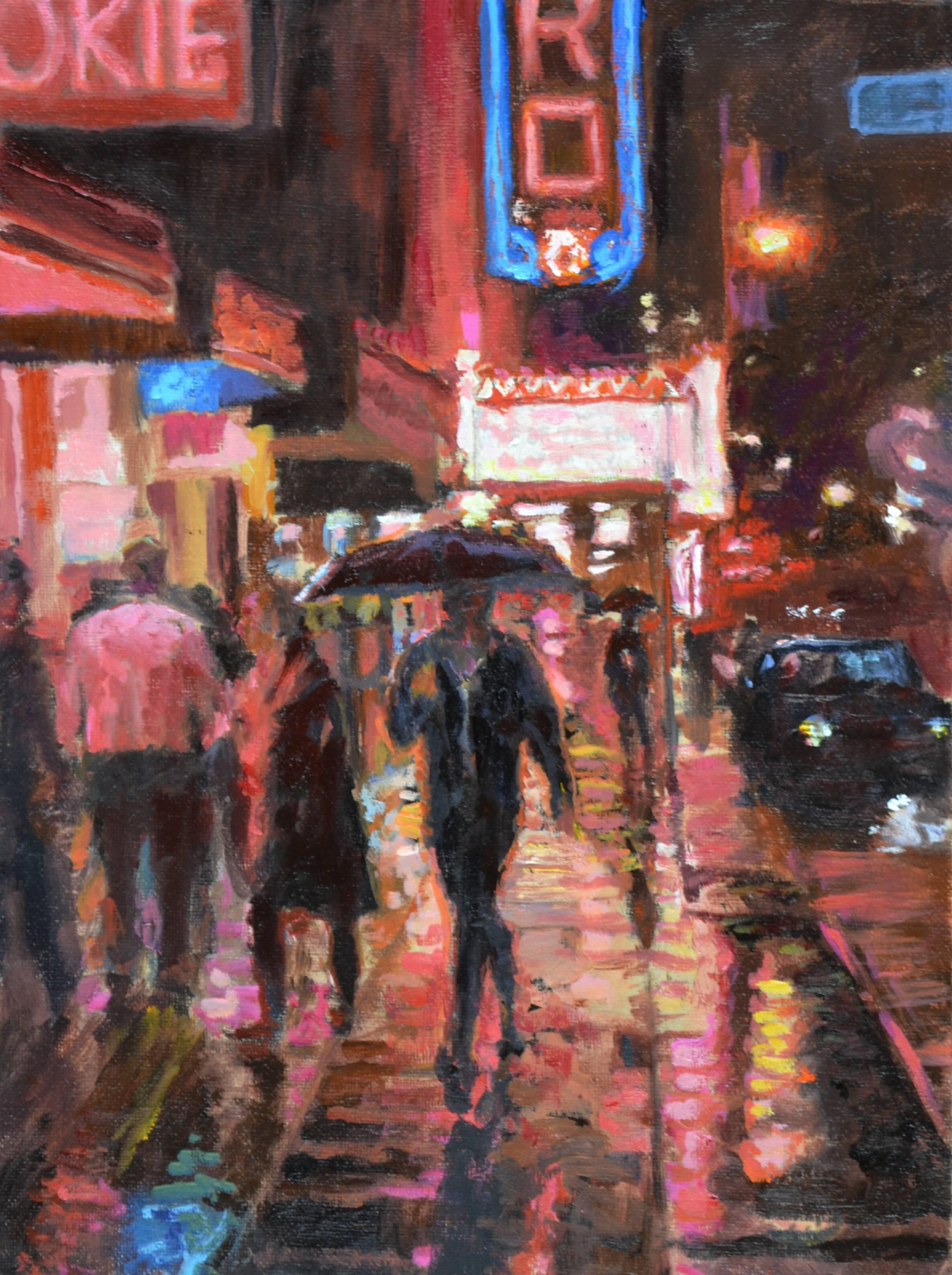 Dean Larson - Rainy Night, Framed For Sale at 1stDibs | dean larson ...