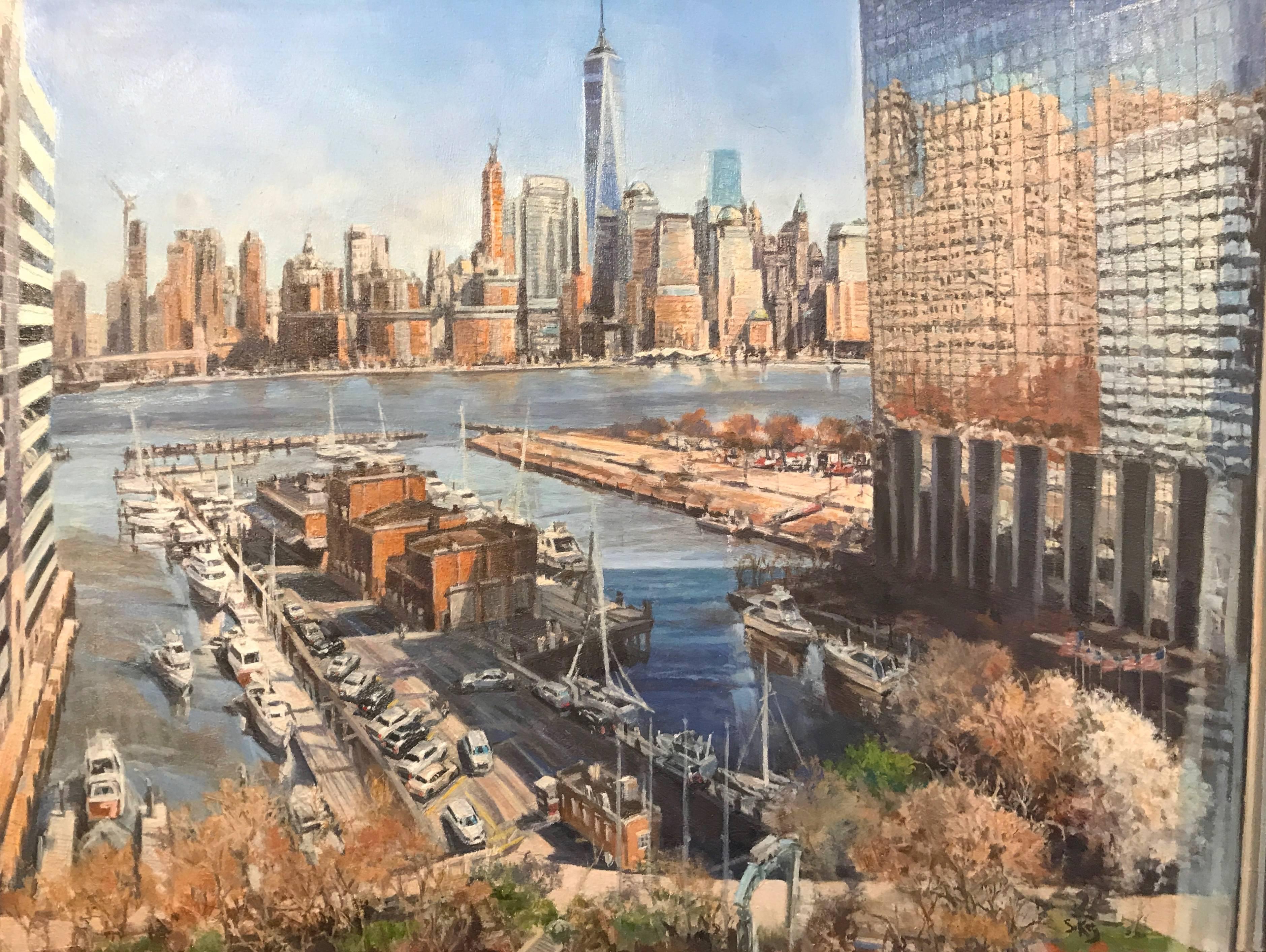 Steven Katz - 10th Ave, Framed For Sale at 1stDibs