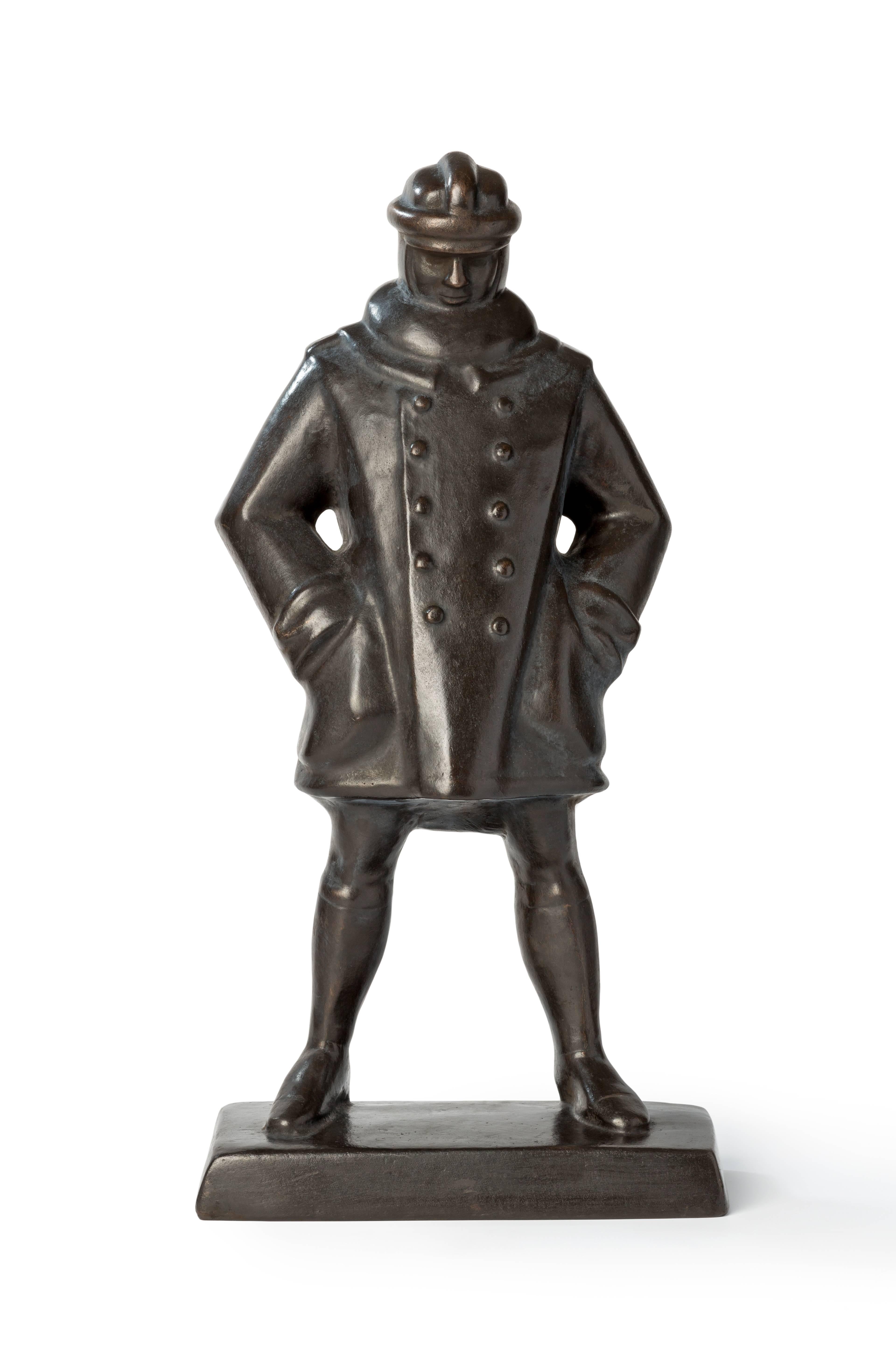 Rudolf Belling - "Statuette of Aviator" at 1stDibs