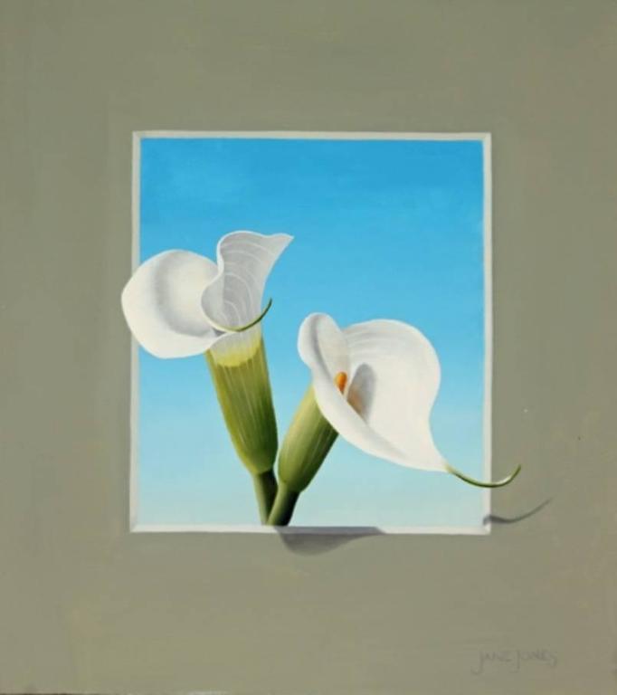 Jane Jones - "Calla Lily Trompe L'Oeil III" at 1stDibs
