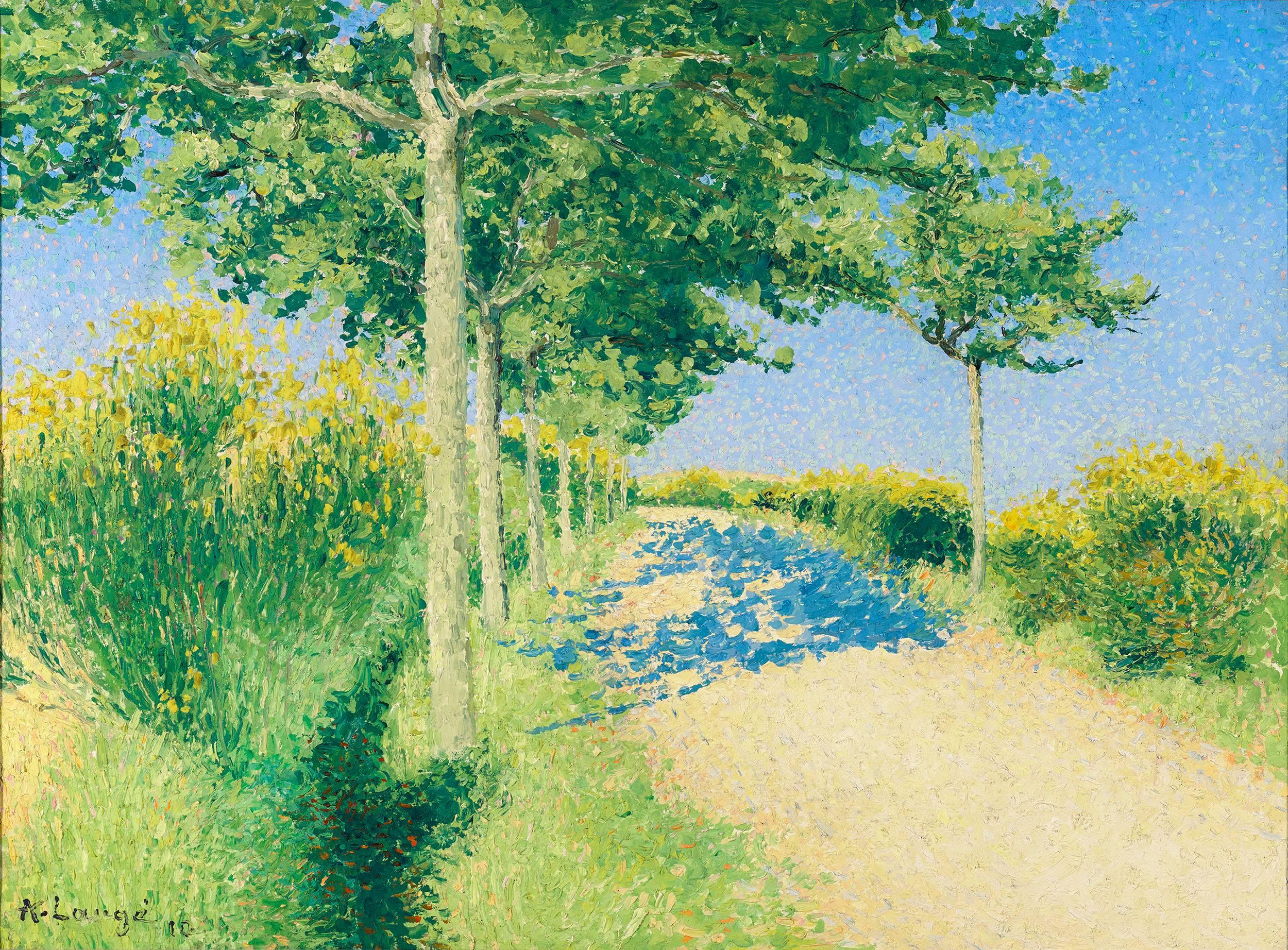 Achille Laugé - Paysage de Printemps at 1stDibs | achille lauge paintings, printemps painting ...