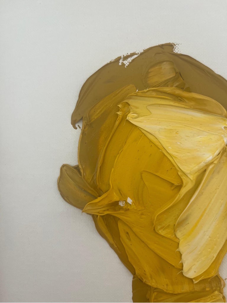 Elena Gual - Unique yellow Gem by Elena Gual palette knife technique ...