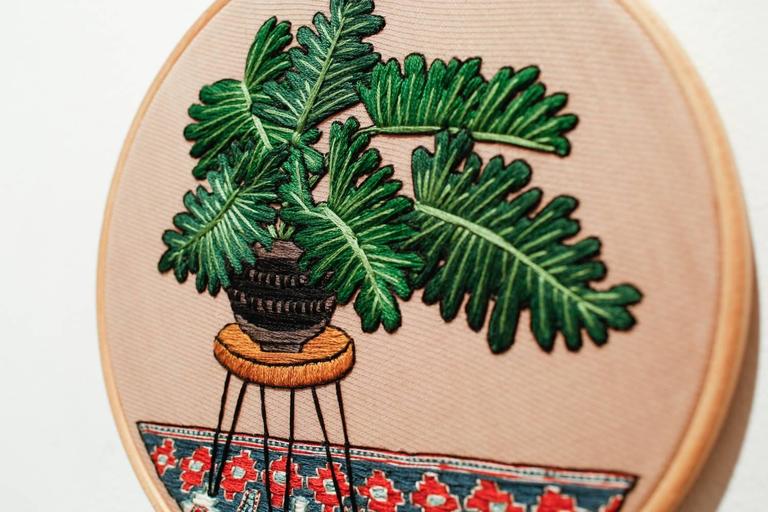 Sarah K. Benning - Elephant Ear + Rug For Sale at 1stDibs