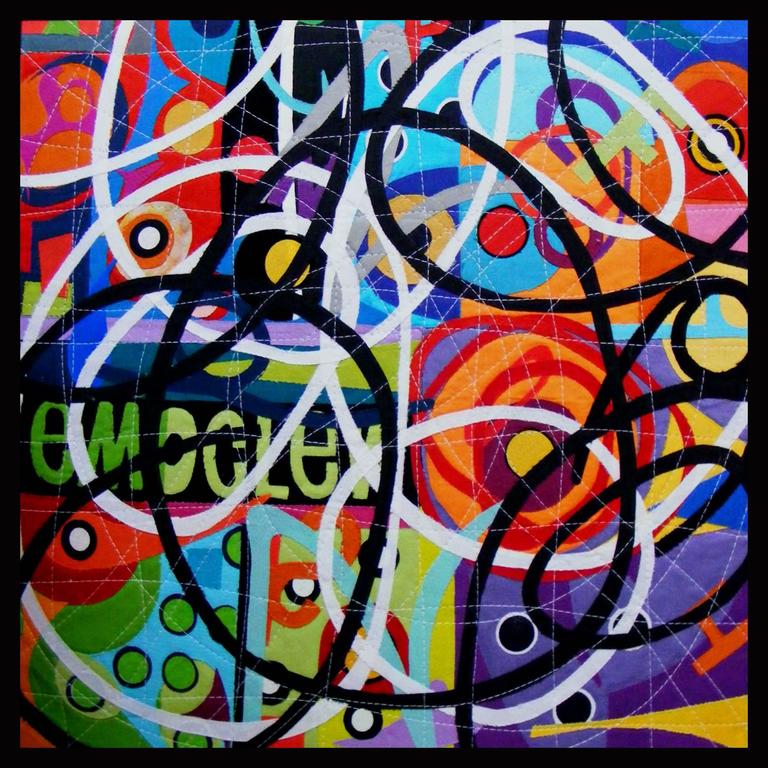 Bethan Ash - Any Colour U Like. Contemporary Quilt For Sale at 1stDibs