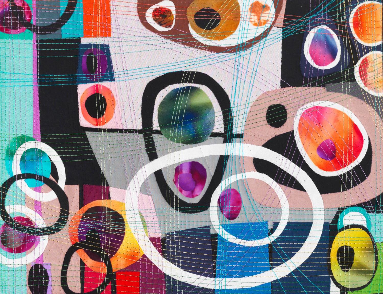 Bethan Ash - Urban Landscape, Contemporary Quilt For Sale at 1stdibs