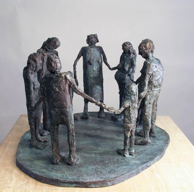 Eduardo Oropeza - Circle of Friends Generations, bronze sculpture ...