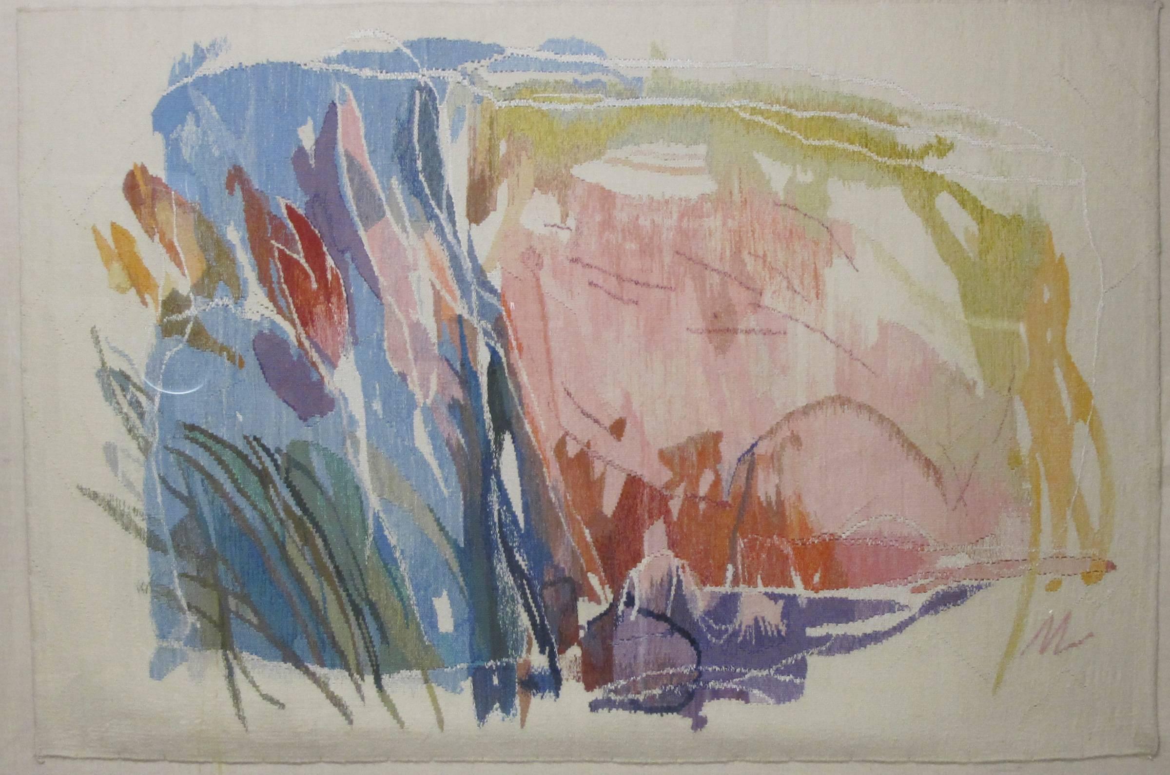 Michelle Lester - Summer Walk, tapestry, wool, silk, landscape soft ...