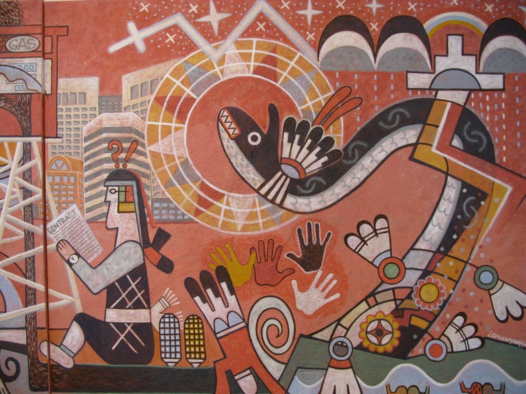 Michael Kabotie (Lomawywesa) - Changing Values, Michael Kabotie, Hopi ...