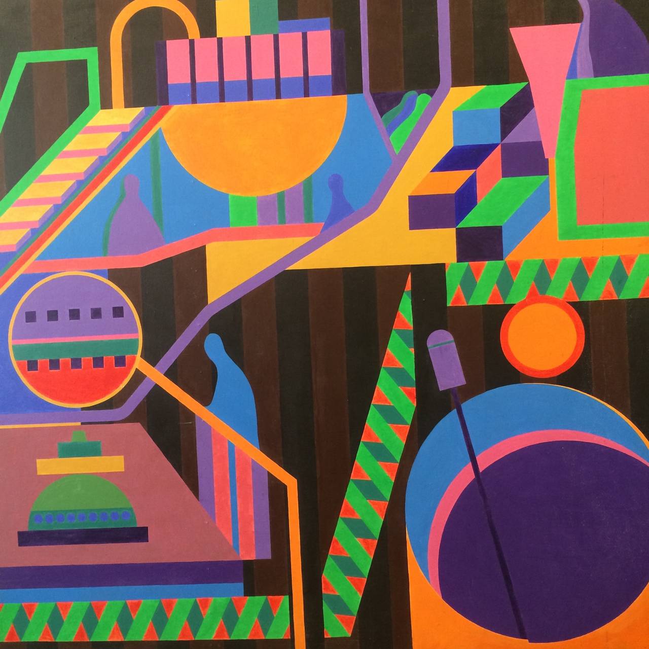 Peter Welton - Red Mill Mural at 1stDibs | peter welton artist