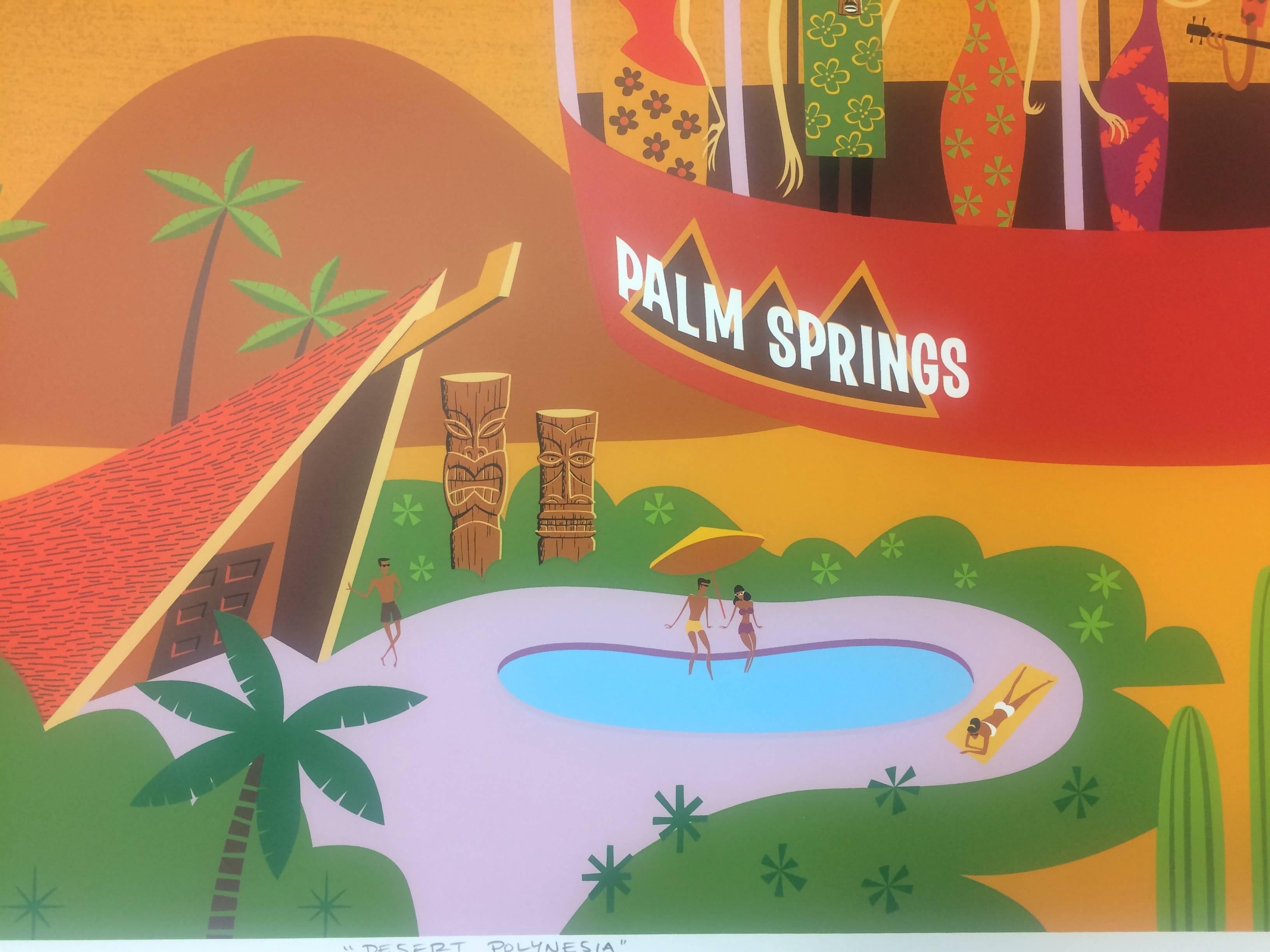 Josh Agle - Desert Polynesia at 1stDibs | desert agle, josh agle prints ...