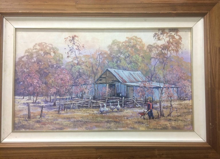 David Beard - Landscape with Barn For Sale at 1stDibs