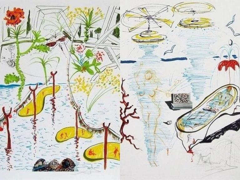Salvador Dalí­ - Biological Garden and Liquid Tornado Bathtub at 1stDibs